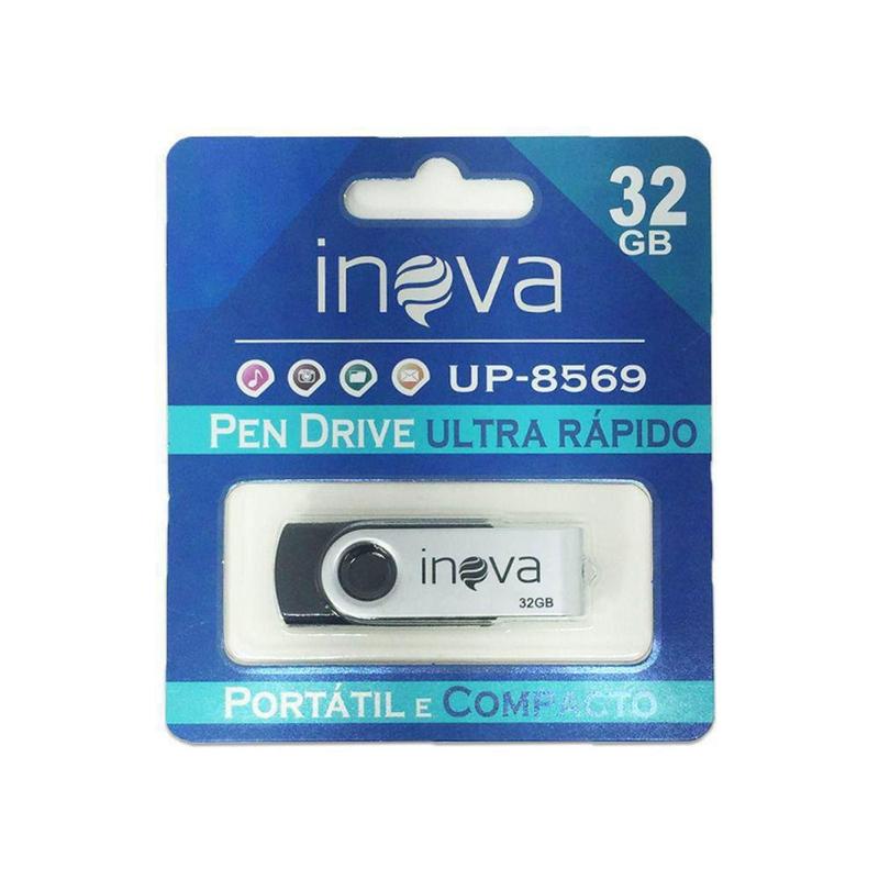 Pen Drive 32 Gb Ultra Rápido Portátil E Compacto Up-8569 - Inova - Pen Drive - Magazine Luiza