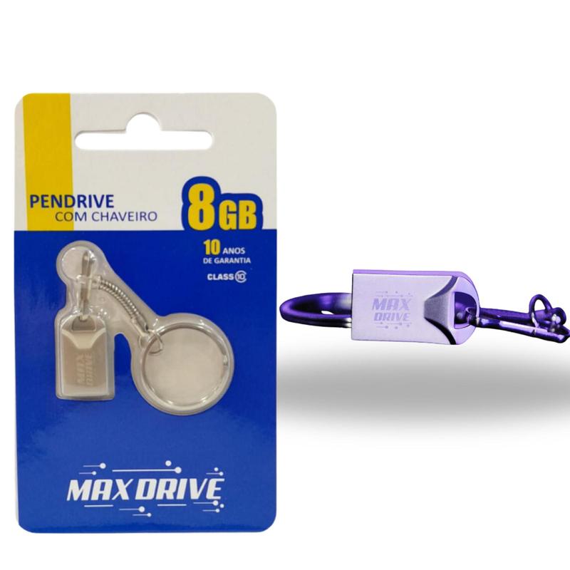 Pen drive 8GB chaveiro mini kit com 10 unidades Max drive - Maxdrive ...