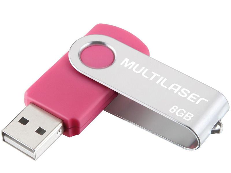 Pen Drive 8GB Multilaser - Twist - Pen Drive - Magazine Luiza