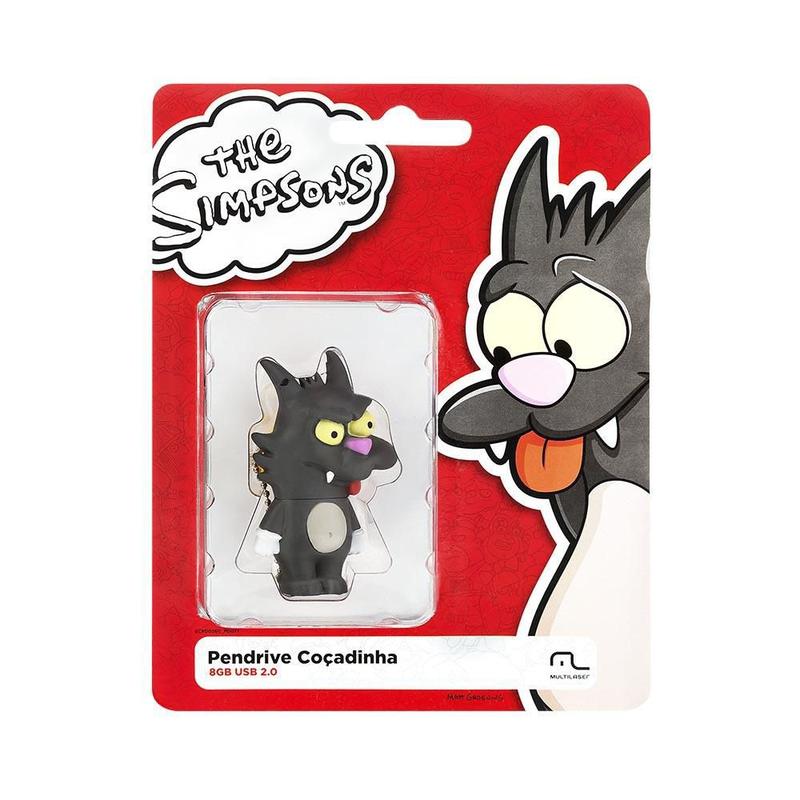 Pen Drive Coçadinha Simpsons 8Gb USB Leitura 10MB/s e Gravação 3MB/s ...