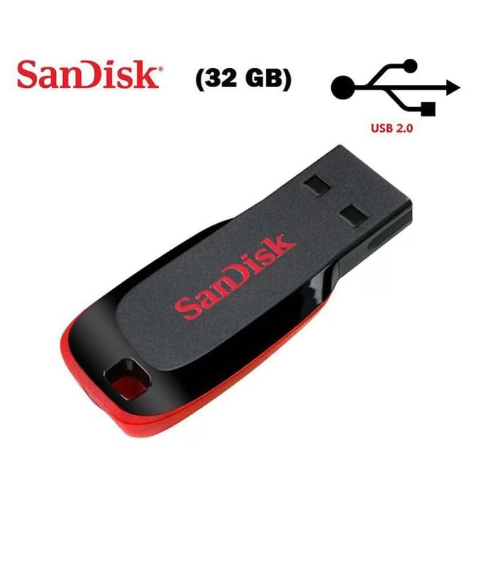 Pen Drive San Disk 32GB Cruzer Blade - Sandisk Top - Super calu - Pen ...
