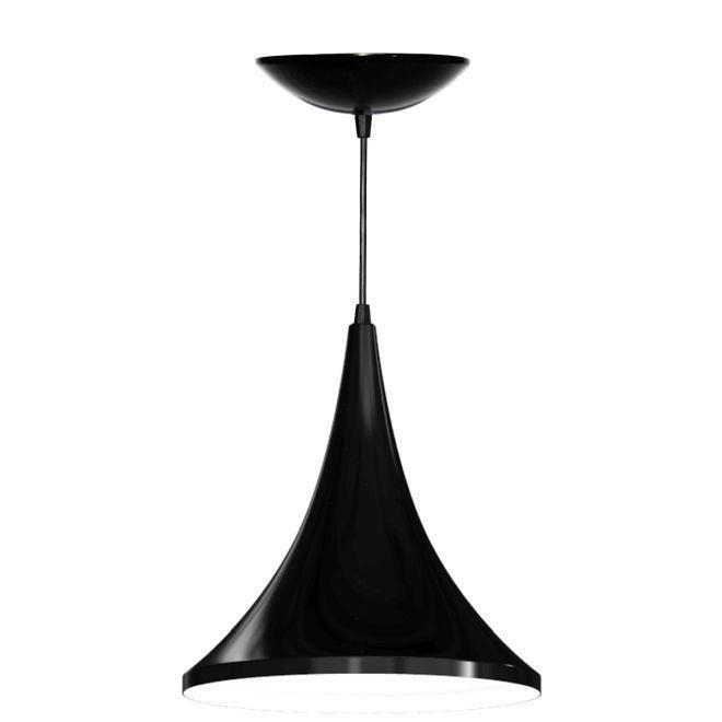 Pendente Colibri (Preto Brilhante / Branco) - Shop Da Iluminacao ...