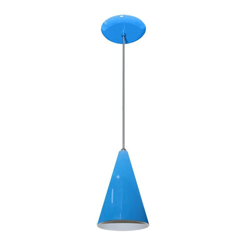 Pendente Colorido - Modelo Cone - Azul - LUSTRES AMANDINI - Lustre ...
