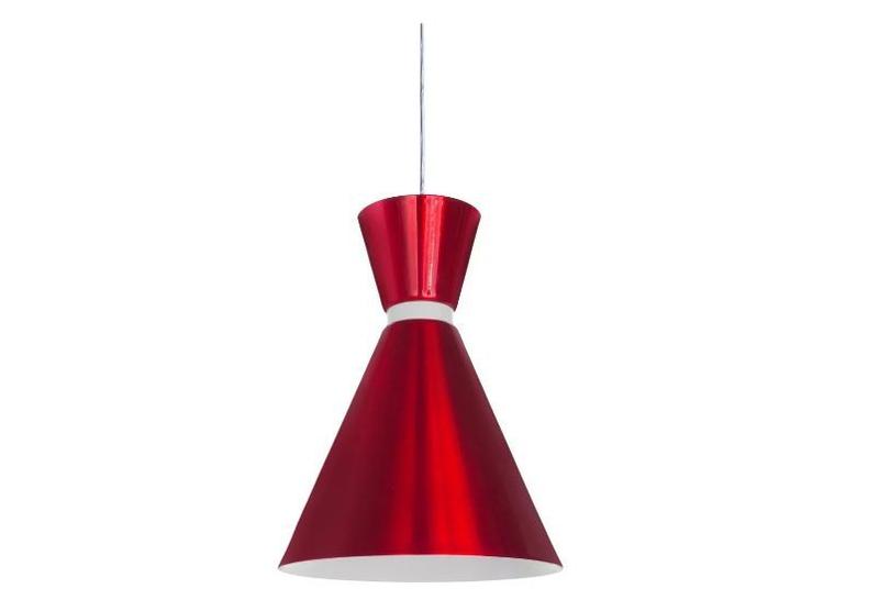 Pendente Lustre Berlin Vermelho Em Alumínio 23cm P/ Balcão Mesa - PLUG LAR - Lustre - Magazine Luiza