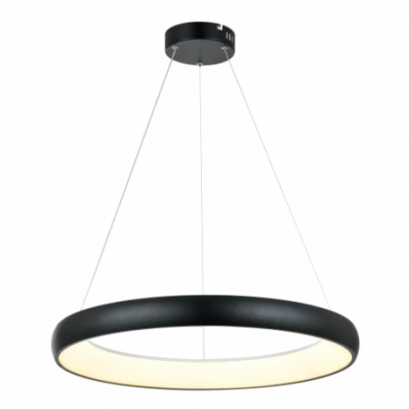 Pendente Lustre Led Circular Preto 4000k 40w RLP-002P - NewAlfaLuz ...