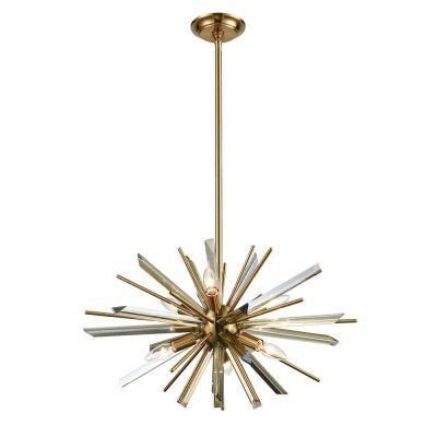 Pendente Nix 66cm X 38cm 6 X E14 40w Brz/tr Bella Bo013s - Lustre ...