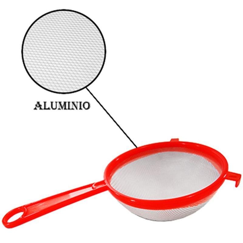Peneira Coador Cabo Plástico e Tela De Alumínio 28,5x15,5cm de Ø ...