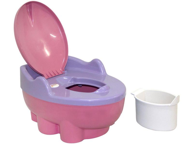 Penico 2 em 1 Baby Style Liso - Rosa - Troninho e Penico - Magazine Luiza