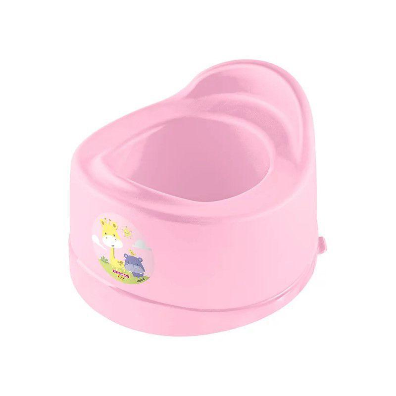 Penico De Plástico Rosa Com Borda- SANREMO - Troninho e Penico ...