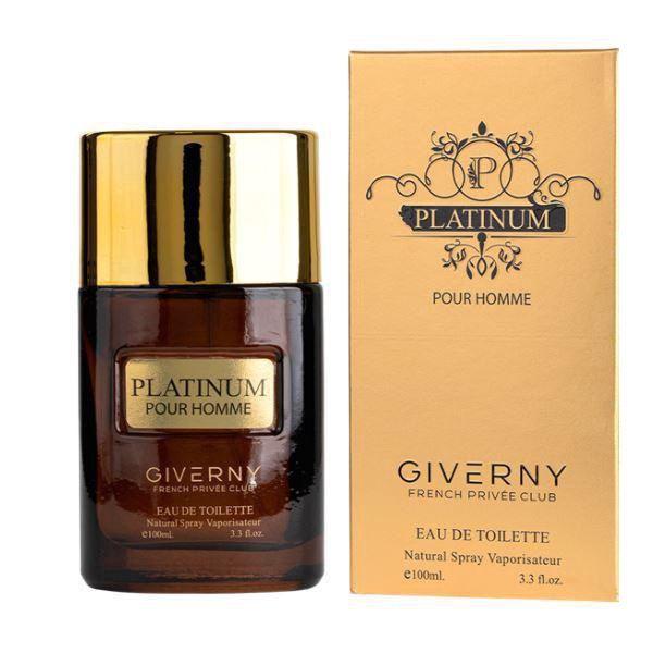 Perfume giverny platinum pour homme eau de toilette - 100ml - Perfume ...