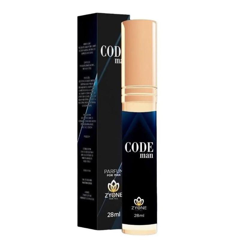 Perfume Masculino Code Man 28ml Zyone Eau de Parfum - Alta Fixação ...
