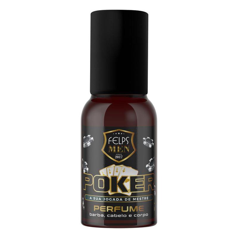 Perfume para Cabelo, Barba e Corpo Linha Poker Felps Men 20m - Perfume ...