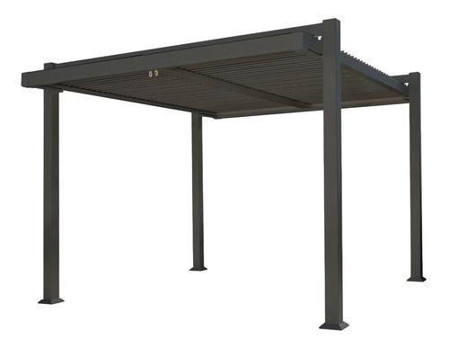 Pergolado Alumínio Cobertura Retrátil E Manivela 2,4x3,3x3m - Naterial ...