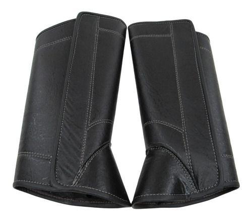 Perneira Preta Costurada Com Velcrum Sintéticum Tamanho Único Confira ...