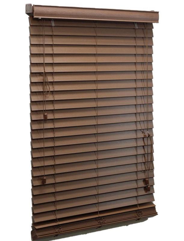 Persiana Horizontal Pvc 50Mm Marrom 80X160Cm Com Bandô - Top Flex ...
