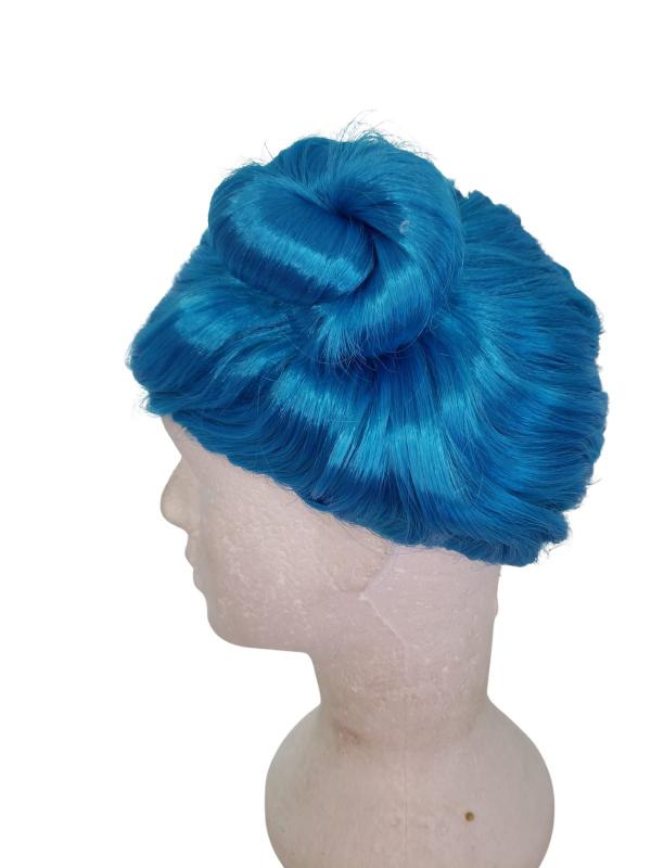 Peruca boneca azul infantil com dois coques nas laterais - Lynx ...