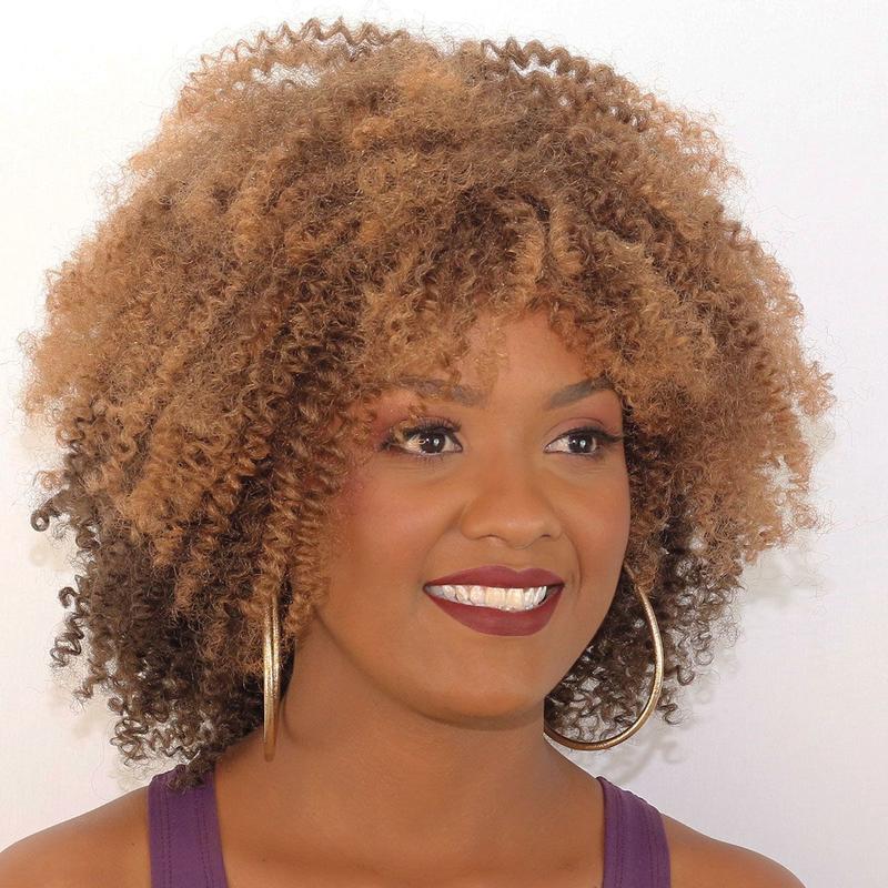 Peruca Wig Afro Black Power com Cachinhos - LEON - Janet Collection ...