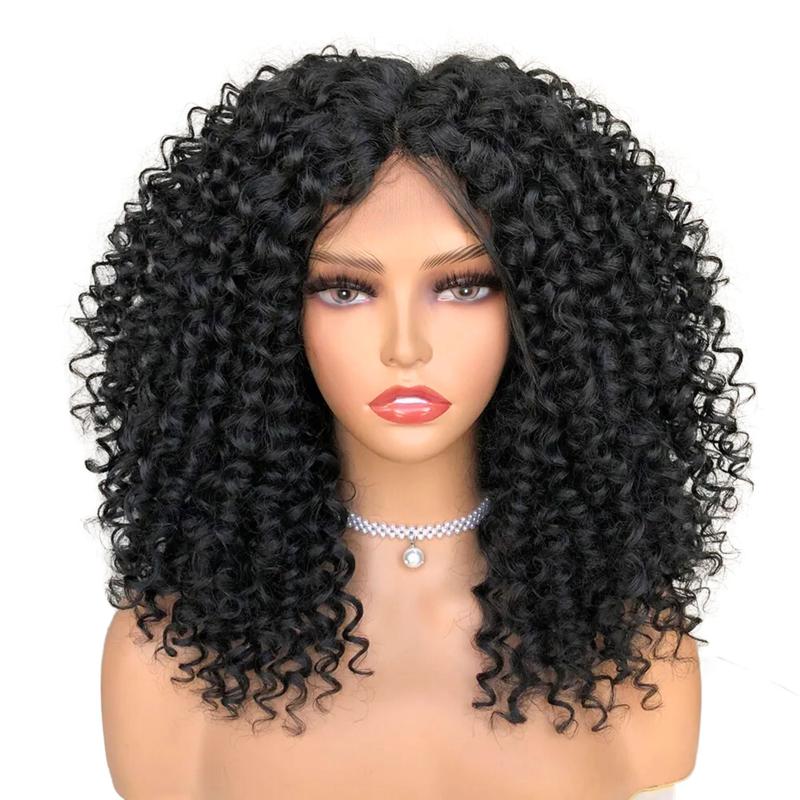 Peruca Wig Curta Cacheada Modelo Marcia Fibra Orgânica Volumão - Black ...