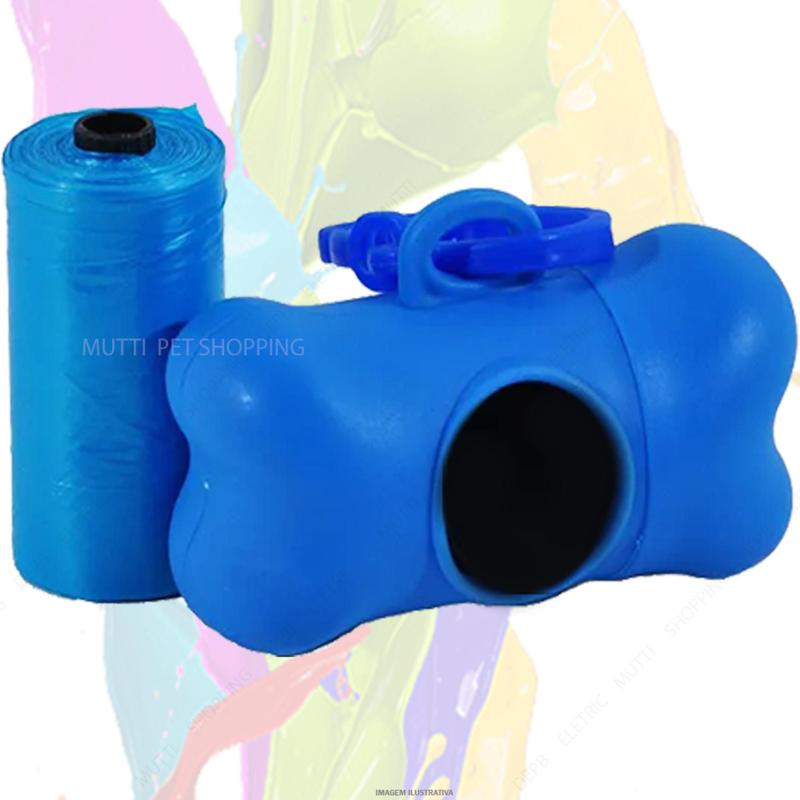 Pet Higiene Estojo Cata Caca Coco Com 1 Refil Com 15 Saquinhos - Azul ...