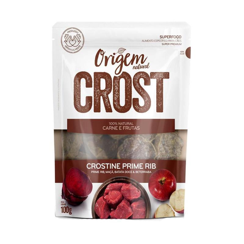 Petisco Origem Natural Crost Crostine Prime Rib 100 g - Outros Pet Shop ...