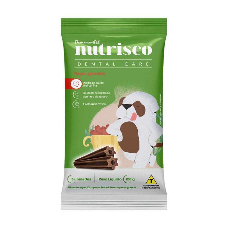 Petisco Snacks Dental Nutrisco Cães Raças Grandes - 120g - Outros Pet ...