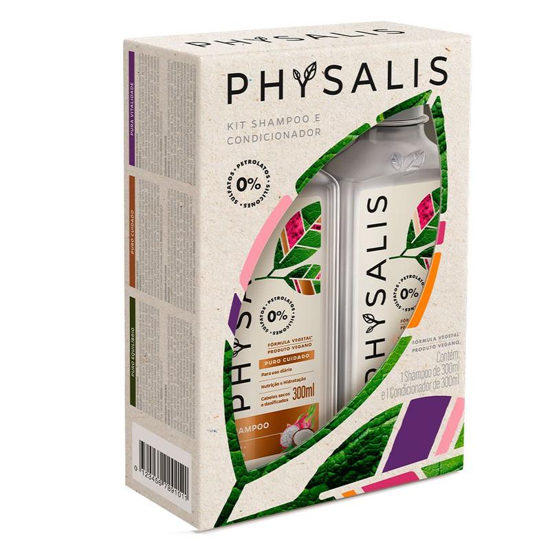 Physalis Puro Cuidado Kit - Shampoo + Condicionador - Kit Shampoo e ...