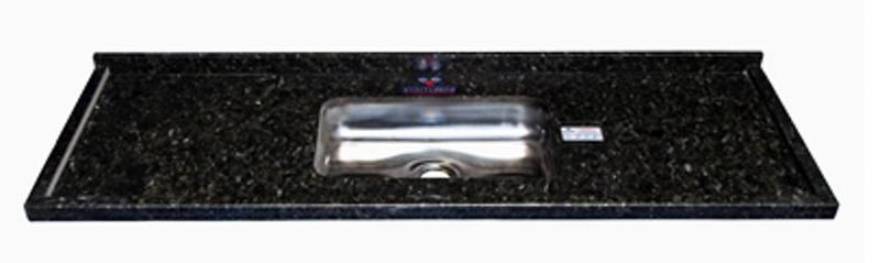 Pia Mármore com Cuba Inox 120cm Elegance Verde Ubatuba Venturini - Pia ...