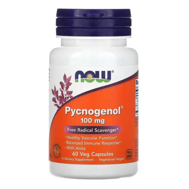 Picnogenol 100mg 60 Cápsulas vegetais - Now Foods - Lactobacilos ...