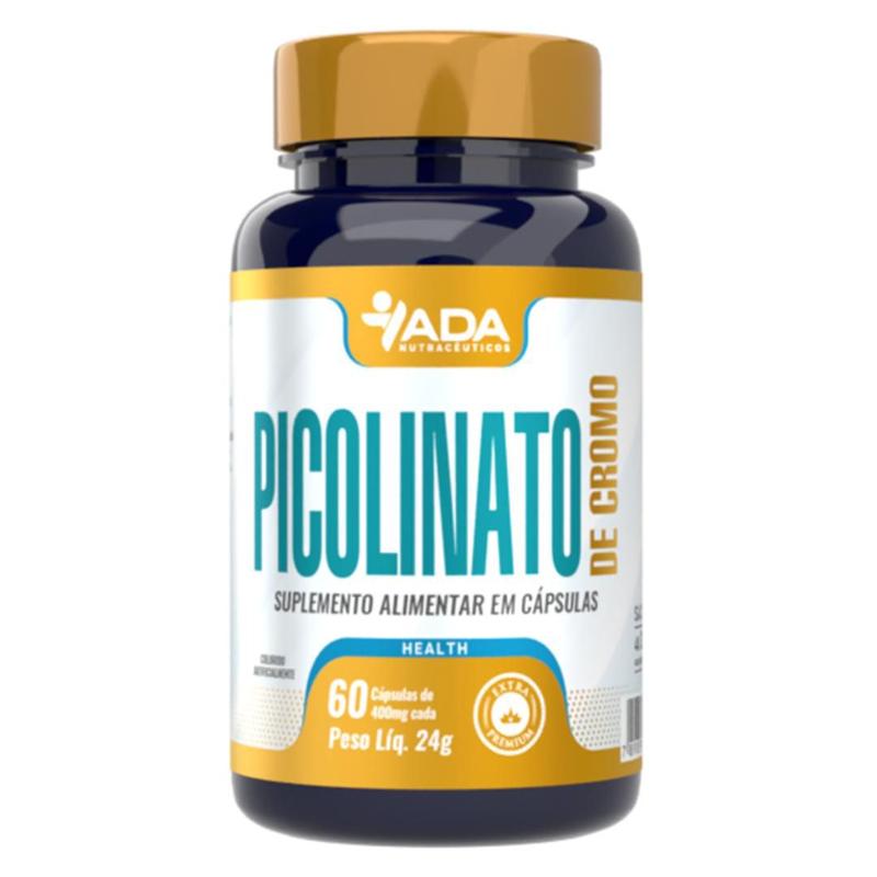 Picolinato de Cromo 60 cáps 250mg - Ada (val. set/23) - Picolinato de ...