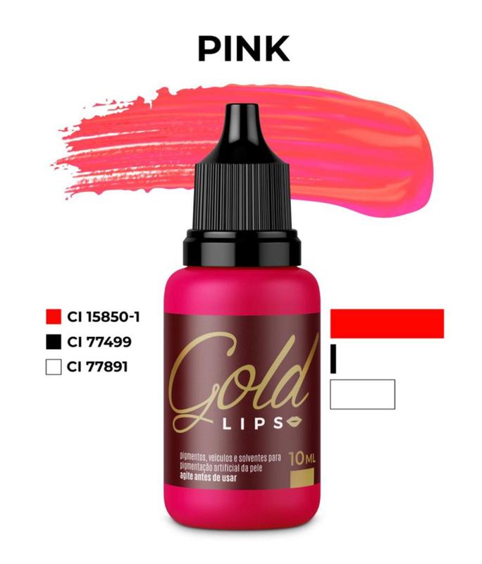 Pigmentos Mag Color Gold Line Lips Para Lábios 5ml - Pigmento para ...