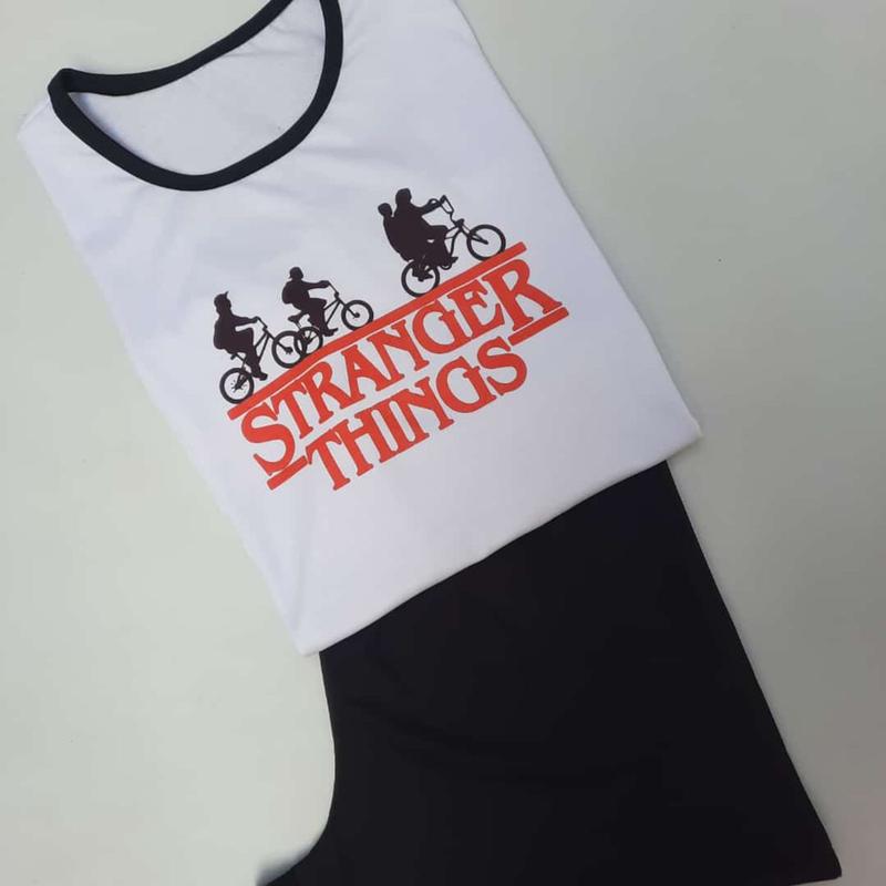 PIJAMA CURTO STRANGER THINGS Unissex - Tania Almeida - Pijama Feminino ...
