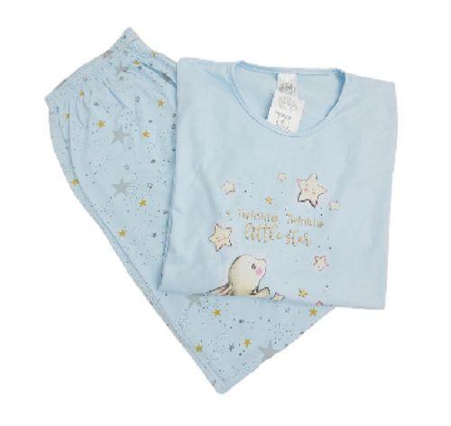 Pijama Feminino Adulto Manga Longa Estrelas Izitex - Pijama Feminino ...