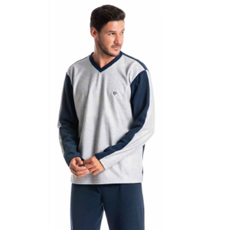 Pijama Longo Masculino Microsoft Thermo 8984B - Tombini Homem - Pijama ...
