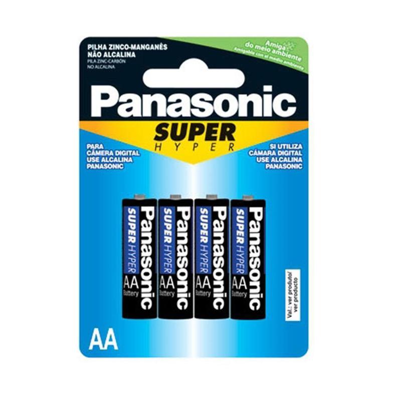 Pilha Aa Com4 Super Hyper Panasonic - Pilhas - Magazine Luiza