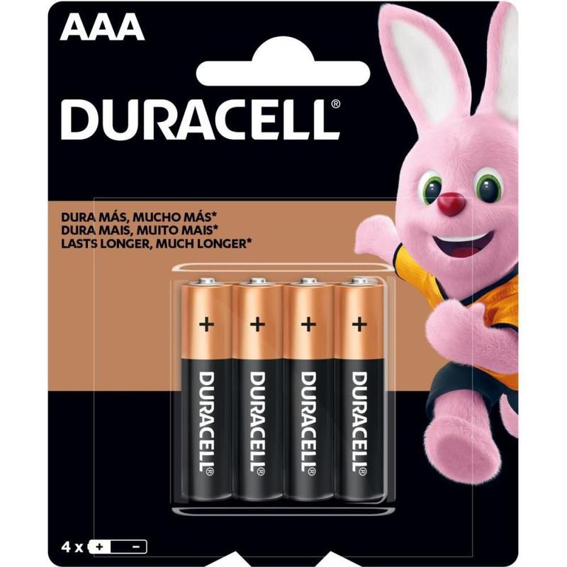 Pilha Alcalina Palito AAA 12 Blisters X 4 UN. - Duracell - Pilhas ...