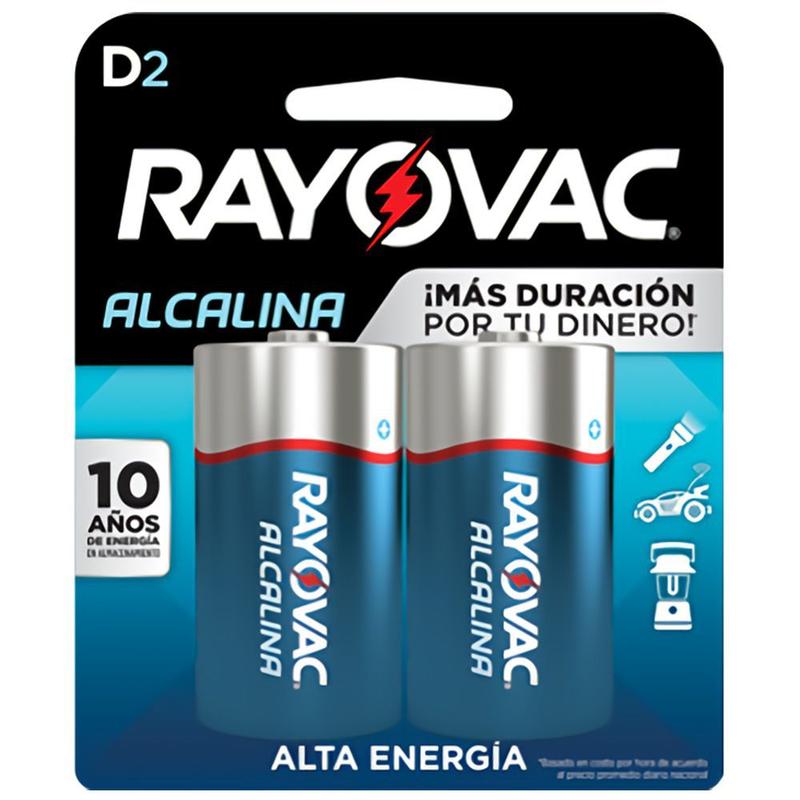 Pilha Alcalina Rayovac Tipo D (LR20) - 2 Unidades - Pilhas - Magazine Luiza