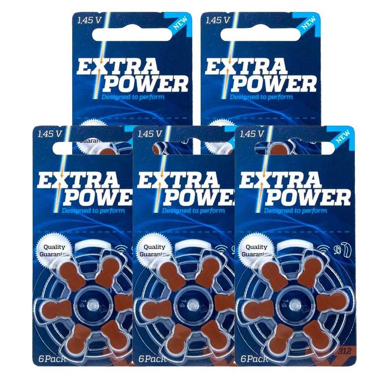 Pilha Aparelho Auditivo 312 Pr41 Extra Power - 5 Cartelas (30 Baterias) - Acessórios Auditivos ...