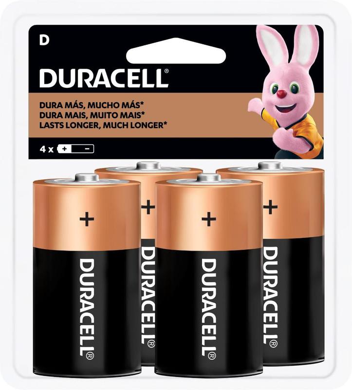 Pilha Duracell Alcalina Grande c/ 4 Unidades - Pilhas - Magazine Luiza