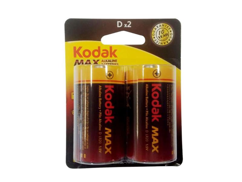 Pilha Kodak Max Alcalina Grande D Com 2 - Shop Tem - Hp - Pilhas ...