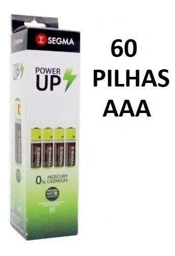 Pilha Palito AAA C/ 60 AASEG10 Segma Caixa Atacado - Pilhas - Magazine ...