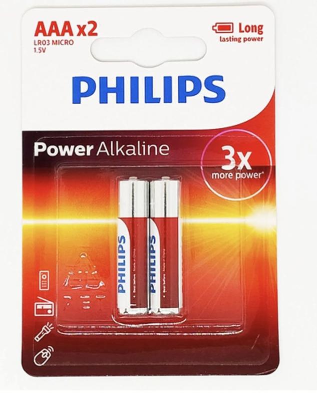 Pilha philips aaa alcalina kit com 2 pilhas 1.5v - Pilhas - Magazine Luiza