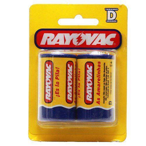 Pilha Rayovac Amarelinha D Grande Embalagem 2 Un - Pilhas - Magazine Luiza
