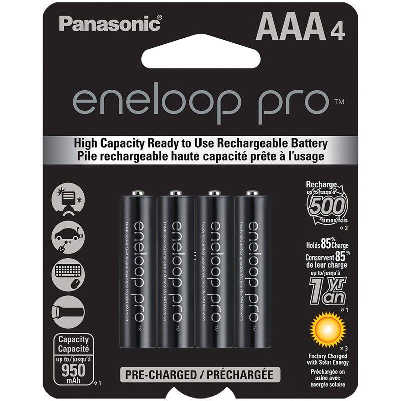 Pilha Recarregável Panasonic Eneloop Pro Aaa4 950mah Bk 4hcca4ba