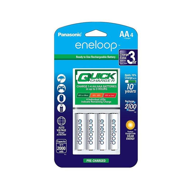 Pilha Recarregável Panasonic Eneloop Quick Aa 4 Unidades Pilhas