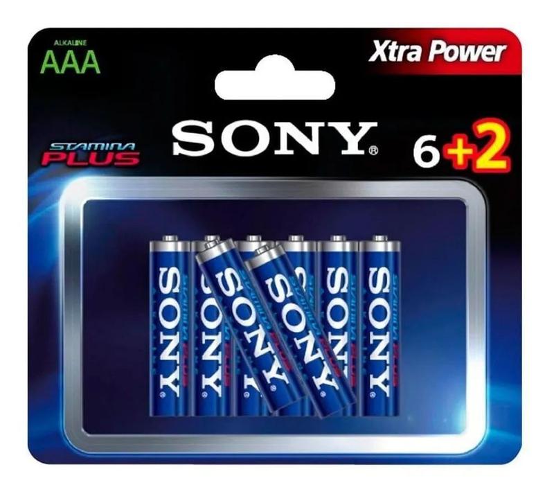 Pilha Sony Alcalina Stamina Plus Aaa Power 8 Unidades - Fonte de ...