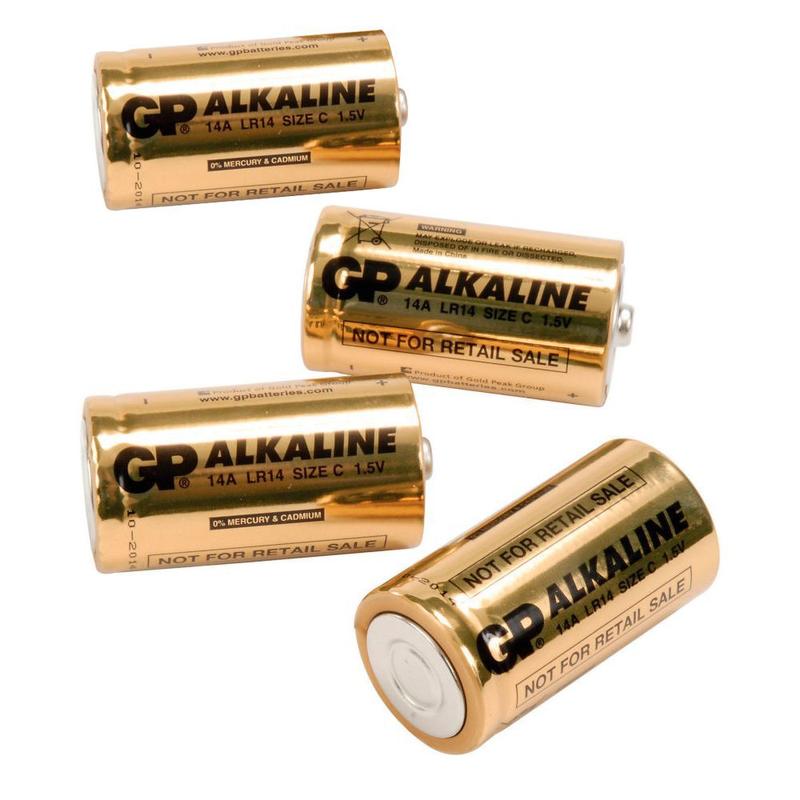 Pilhas Alcalinas Grande C 1.5v Lr14 14A GP 4 unidades - Pilhas ...
