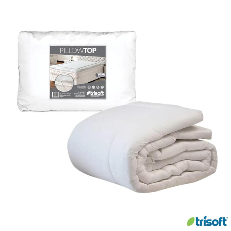 Pillow Top - Protetor de Colchão Casal - Trisoft - Pillow Top - Magazine Luiza