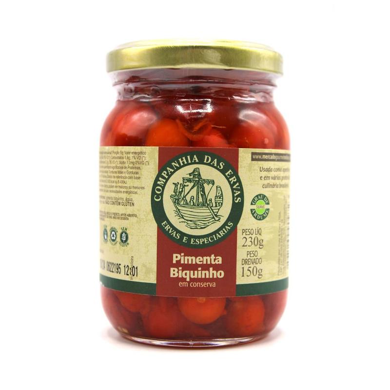 Pimenta Biquinho em Conserva Companhia das Ervas 230g - Pimenta ...