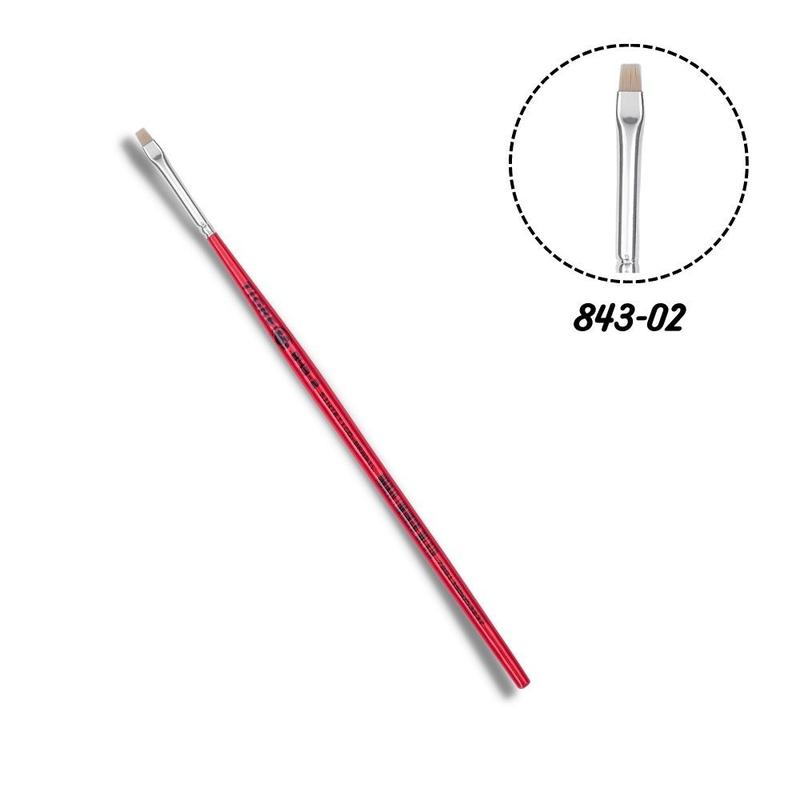 Pincel Chato Reto 843-02 Sintético Tigre - Pincéis para Pintura ...