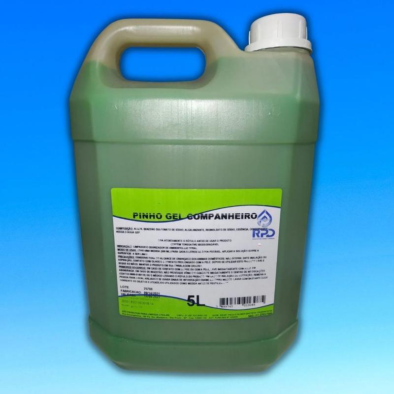 Pinho gel companheiro - pinho em gel - 5 litros - RPD - Limpador ...